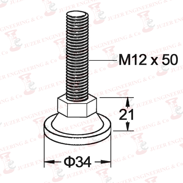 L-3D Leveling Feet - Juzerengineering